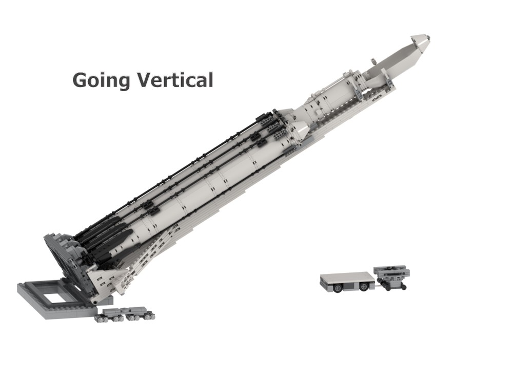 LEGO MOC SpaceX Falcon Heavy Transporter/Erector and Pad by sabi_wabi ...