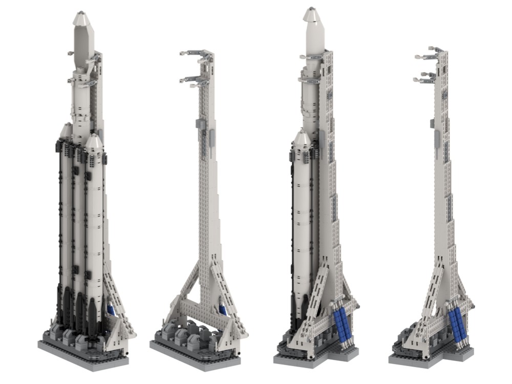LEGO MOC SpaceX Falcon Heavy Transporter/Erector and Pad by sabi_wabi ...