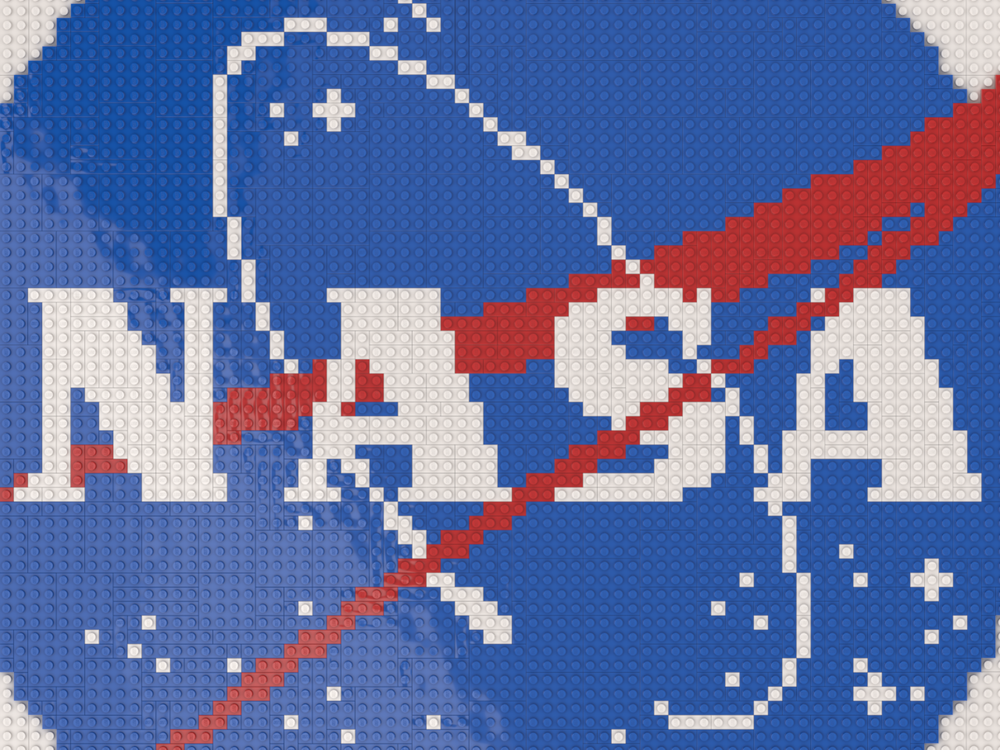 Lego Moc Nasa Logo By Hawkfan08 Rebrickable Build With Lego