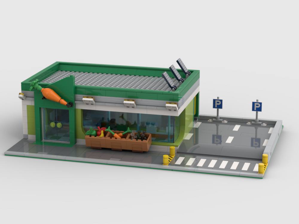 LEGO MOC Grocery Store Modular by KTBrickworks | Rebrickable - Build ...