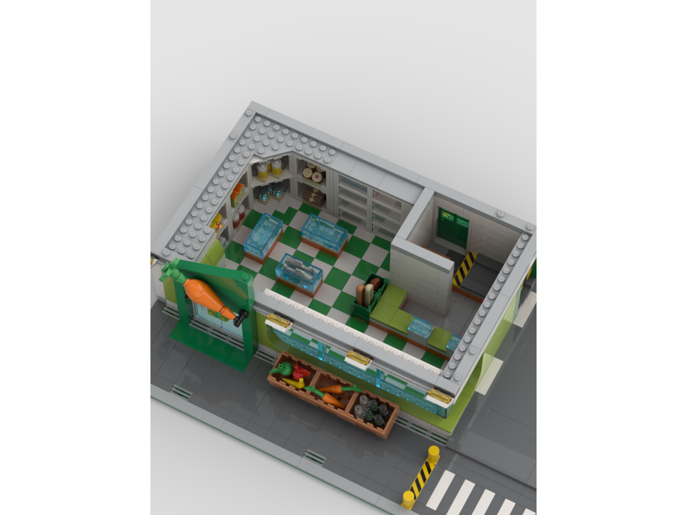 Lego Moc Grocery Store Modular By Ktbrickworks Rebrickable Build
