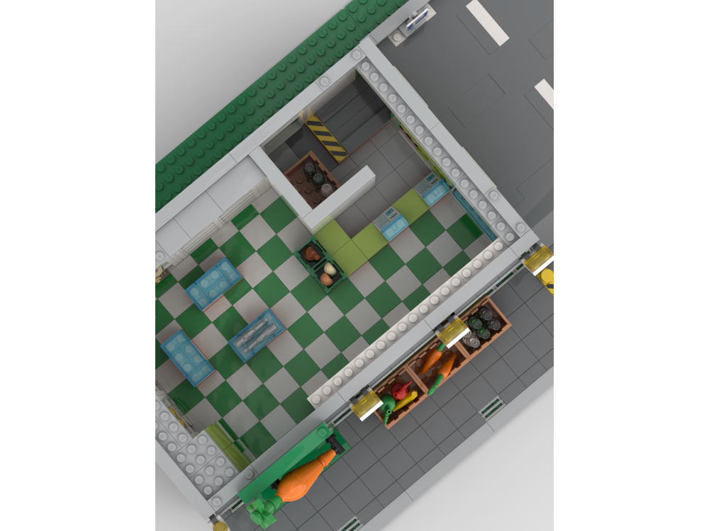 Lego Moc Grocery Store Modular By Ktbrickworks Rebrickable Build