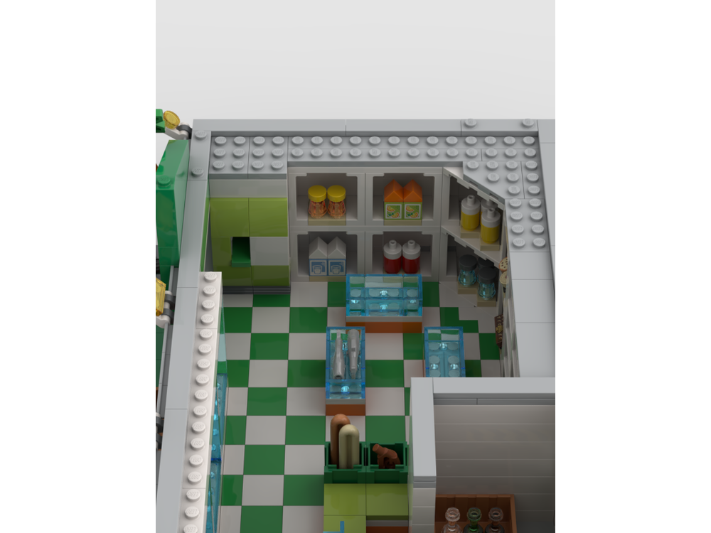 Lego Moc Grocery Store Modular By Ktbrickworks Rebrickable Build