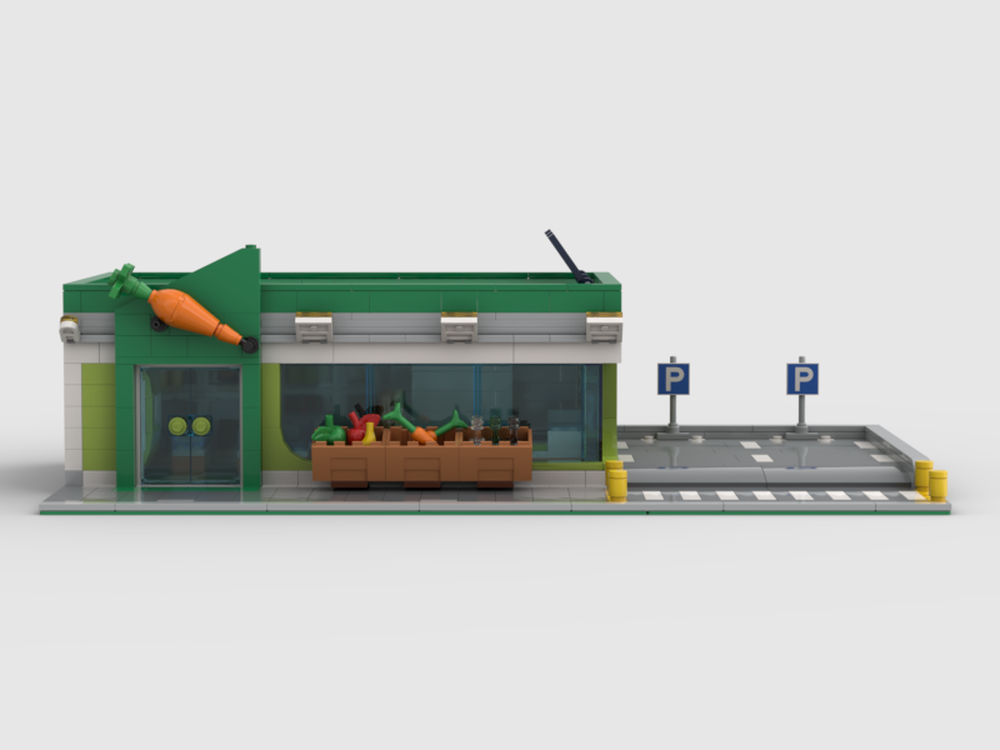 Lego Moc Grocery Store Modular By Ktbrickworks Rebrickable Build