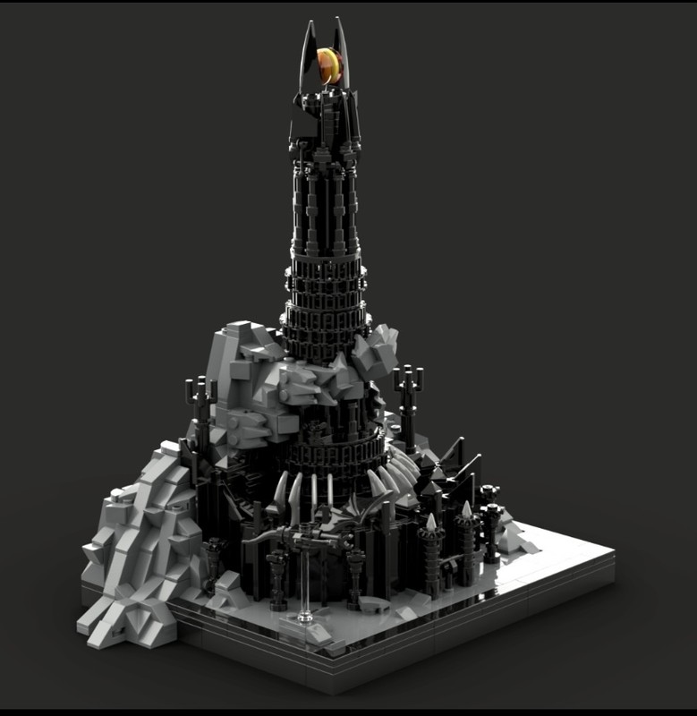 LEGO MOC Midi Scale Barad Dur moc by Dopey1479 | Rebrickable - Build ...