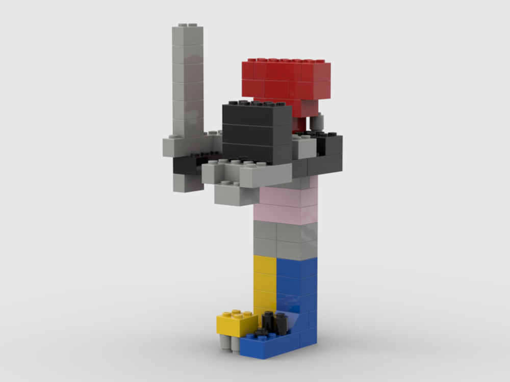 LEGO MOC Simple Mighty Morphin Power Rangers Dinozords and Power Sword ...