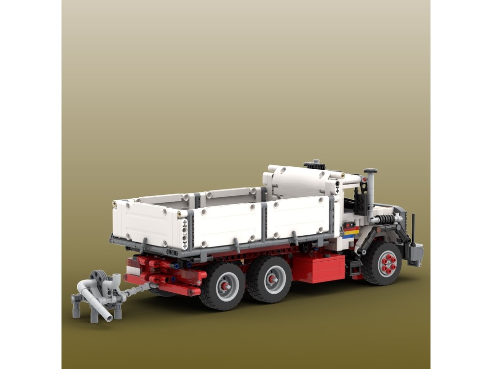 Lego Moc Iveco Magirus 330 30 Trilateral Tipper And Palfinger Epsilon