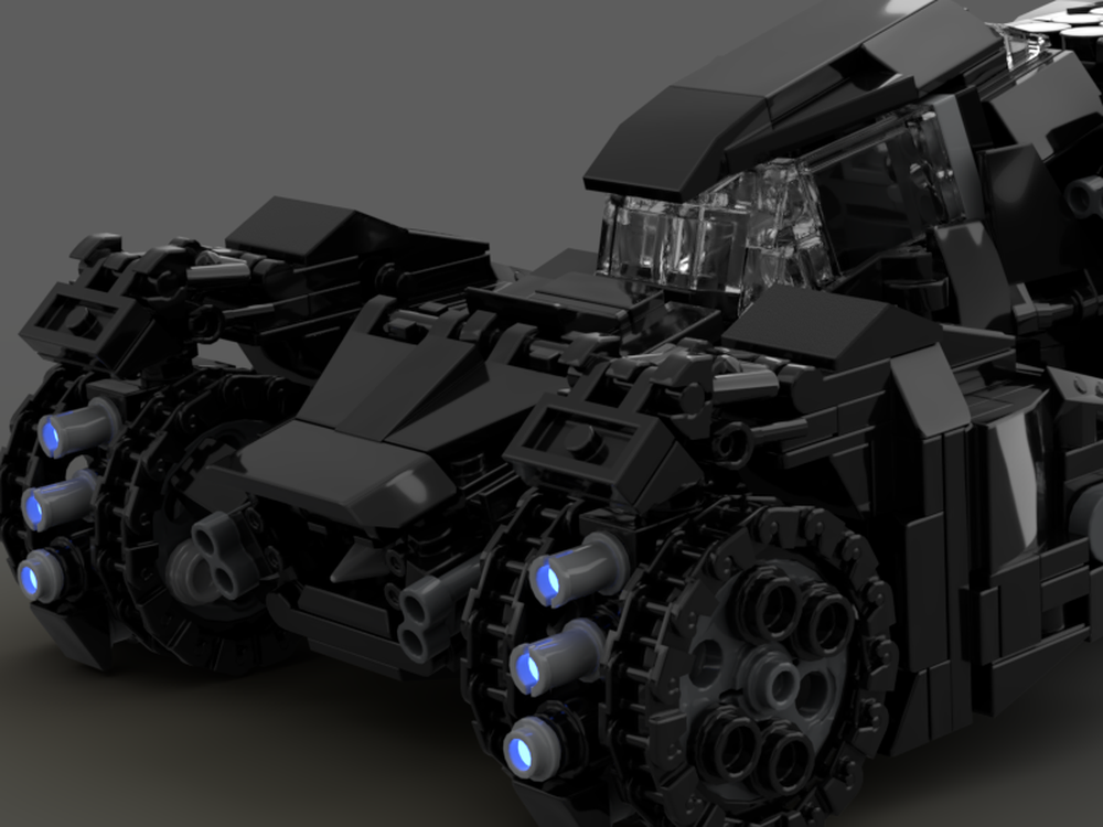 Lego Moc Arkham Knight Batmobile V2 By Mackur04 Rebrickable Build