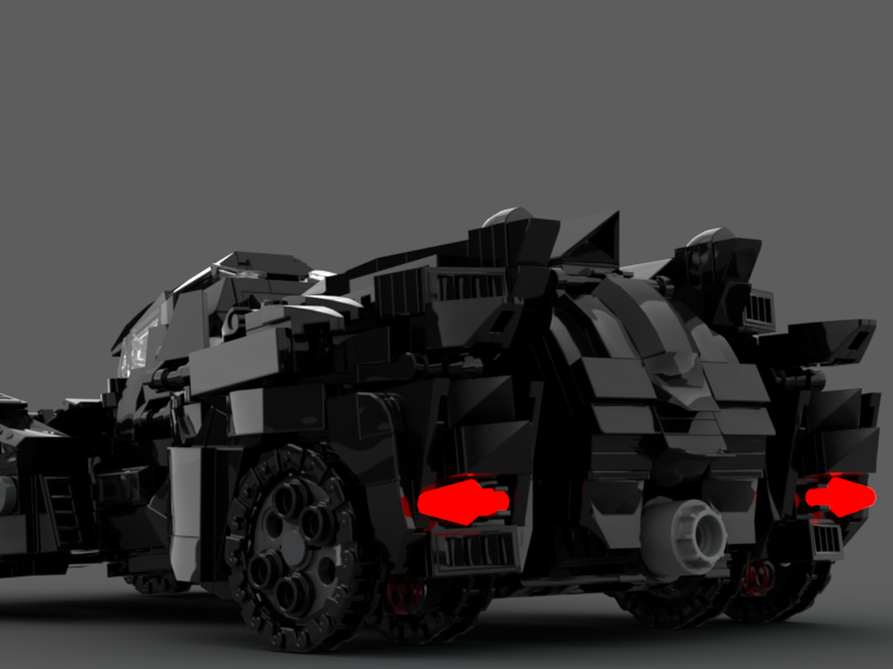 LEGO MOC Arkham Knight Batmobile V2 by Mackur04 | Rebrickable - Build ...