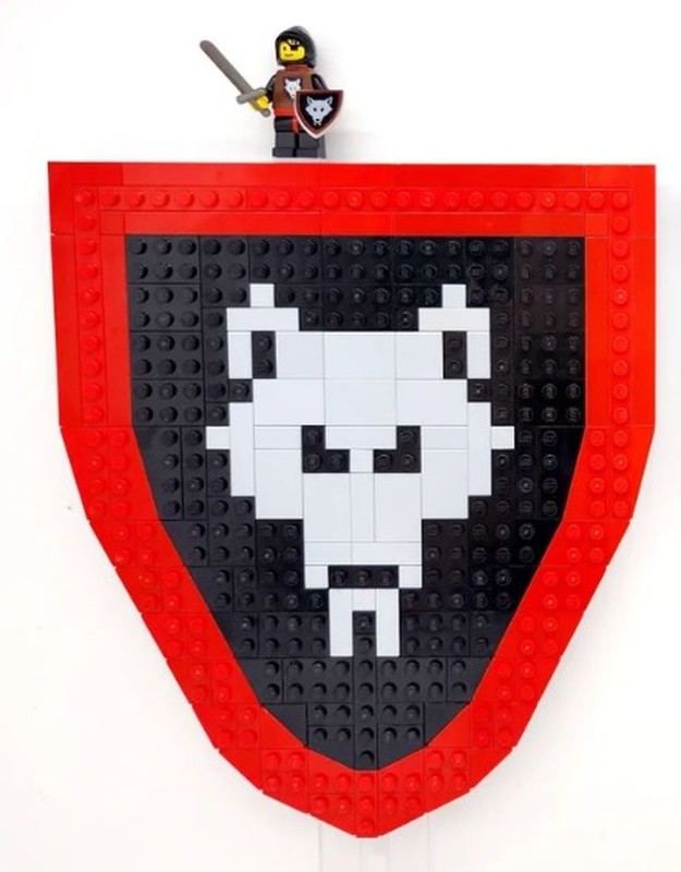 LEGO MOC Wolfpack Shield by tannjamlego | Rebrickable - Build with LEGO