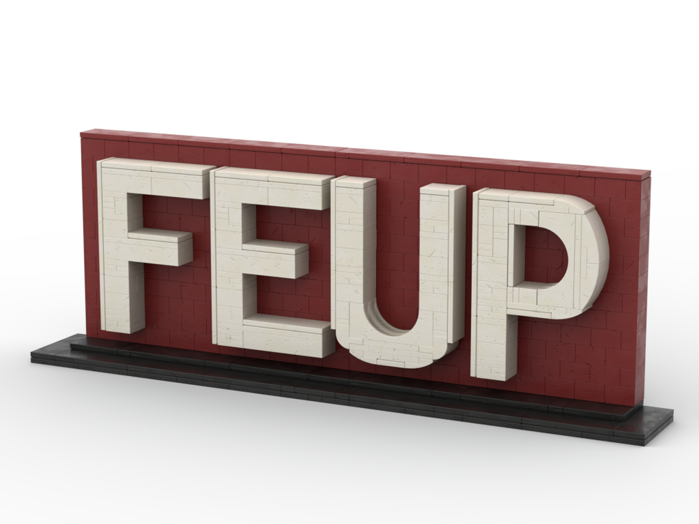 LEGO MOC FEUP Logo by birdbrickbuilds | Rebrickable - Build with LEGO