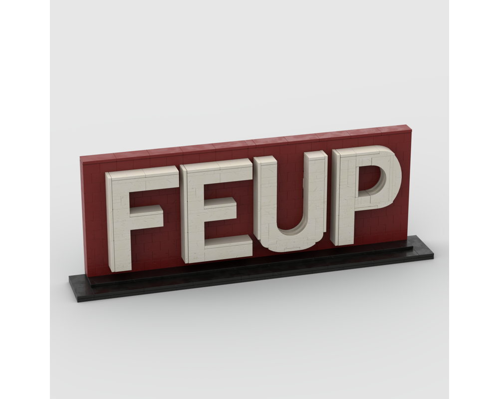 LEGO MOC FEUP Logo by birdbrickbuilds | Rebrickable - Build with LEGO