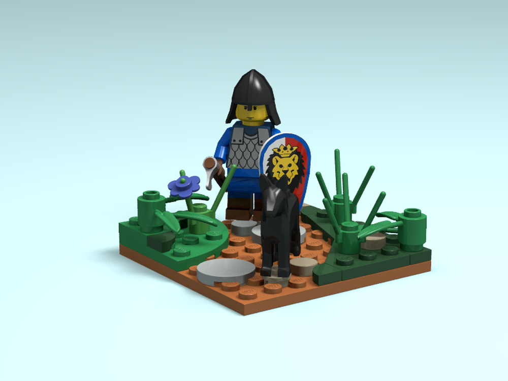 LEGO MOC The Knight and his dog by Fips380 | Rebrickable - Build with LEGO