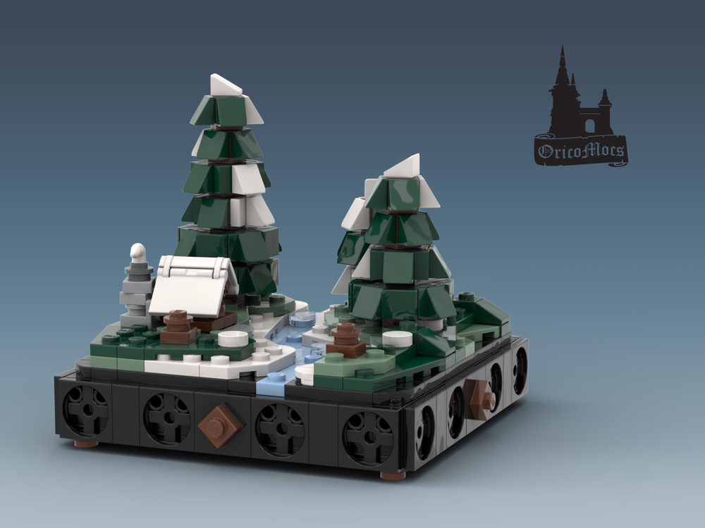 LEGO MOC Frozen River by OricoMocs | Rebrickable - Build with LEGO