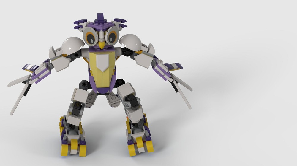 LEGO MOC Fantasy Forest Owl Mech by Chridat | Rebrickable - Build with LEGO