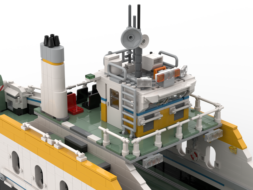 LEGO MOC Medium sized car ferry by jamesonk83 | Rebrickable - Build ...