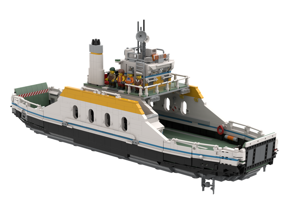 LEGO MOC Medium sized car ferry by jamesonk83 | Rebrickable - Build ...