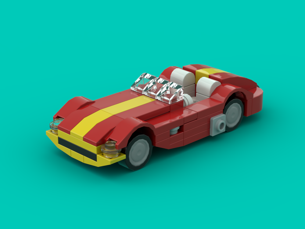 LEGO MOC Classic Sportscar by Angka | Rebrickable - Build with LEGO