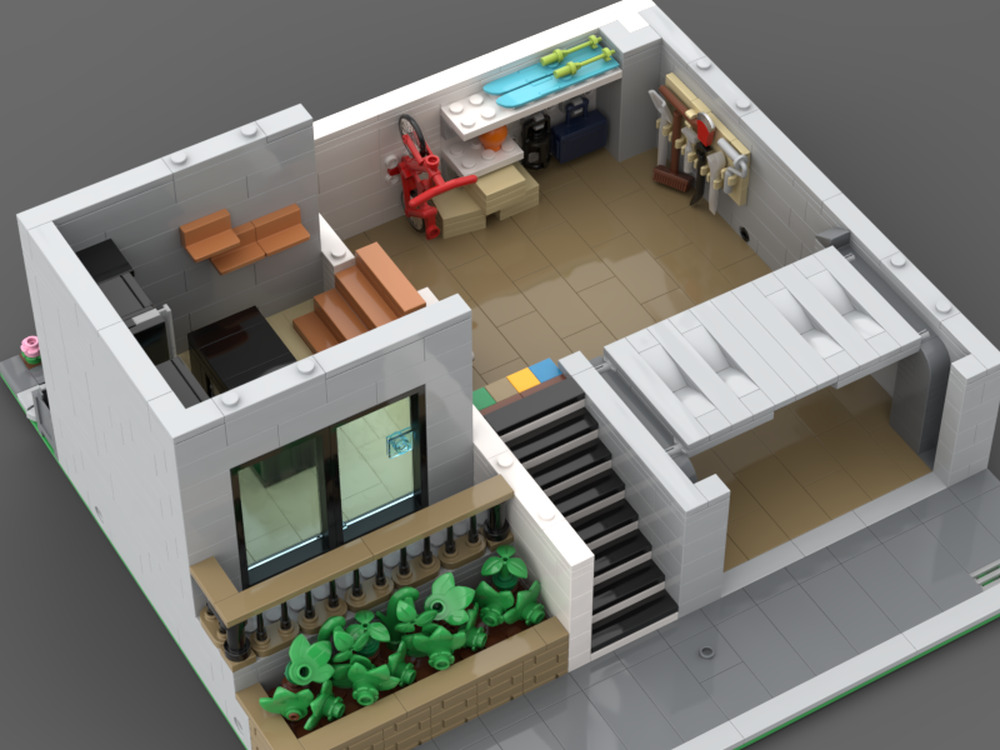Lego Moc Modern Luxury Town House By Chricki Rebrickable Build With