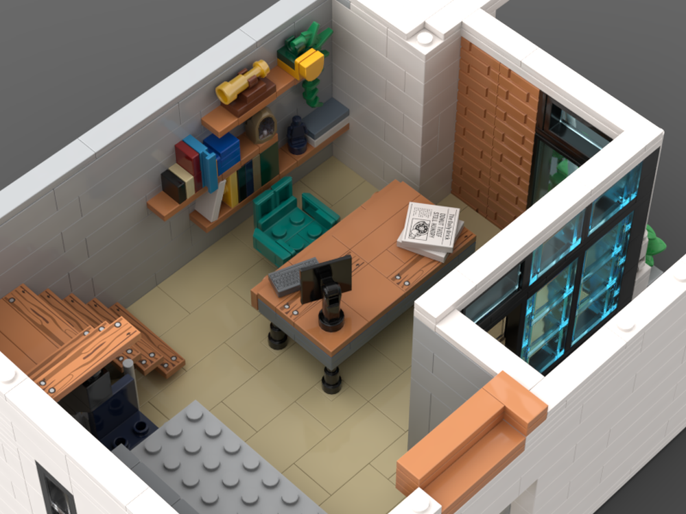 Lego Moc Modern Luxury Town House By Chricki Rebrickable Build With