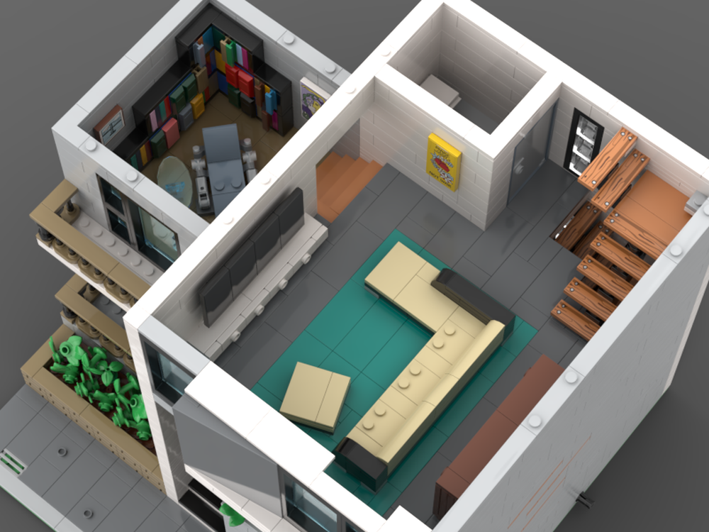 Lego Moc Modern Luxury Town House By Chricki Rebrickable Build With