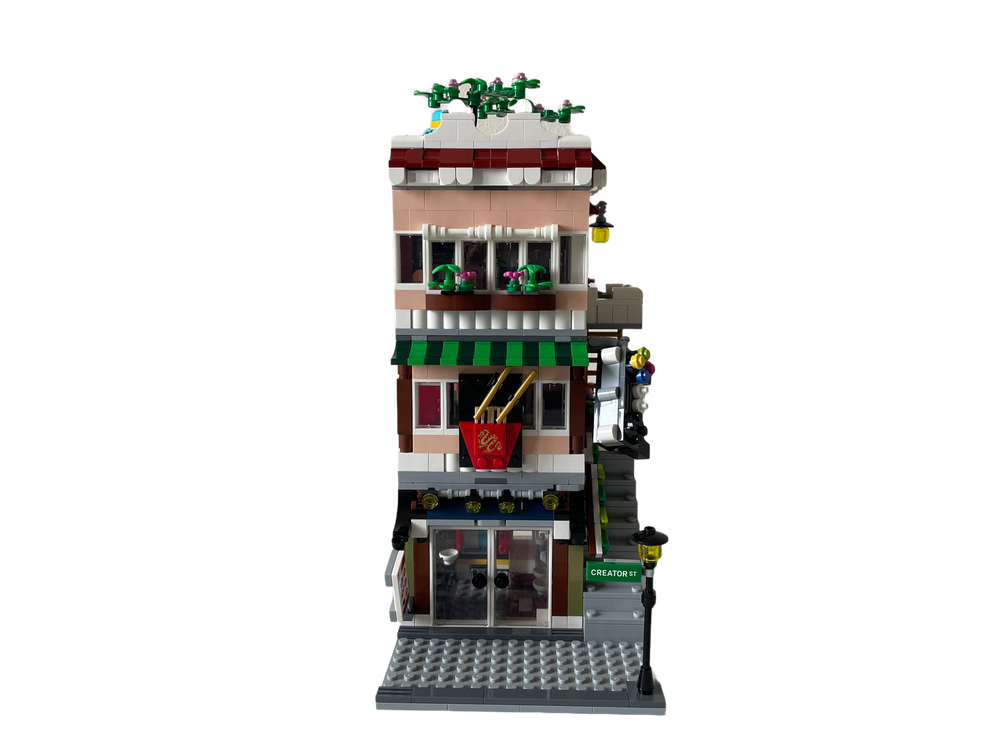 Lego Moc Noodle Shop And Arcade Modular Alternate Build 2x 31131 By Re