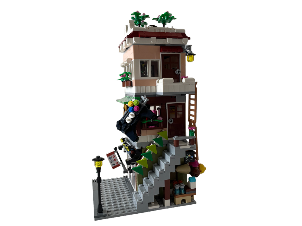Lego Moc Noodle Shop And Arcade Modular Alternate Build 2x 31131 By Re