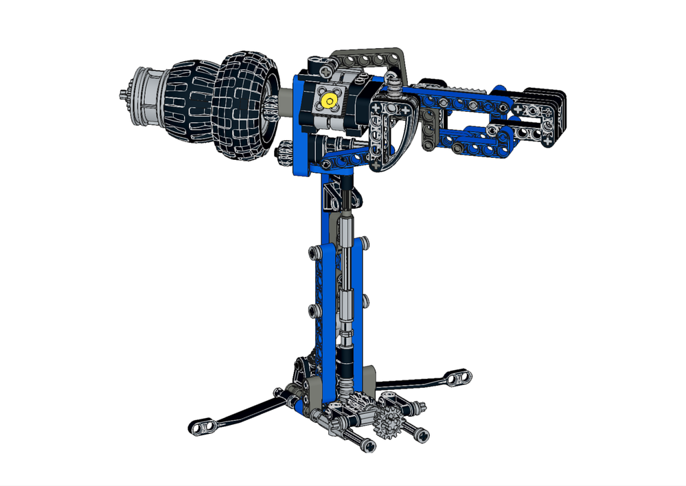 LEGO MOC Blue Tower Crane by NARP | Rebrickable - Build with LEGO