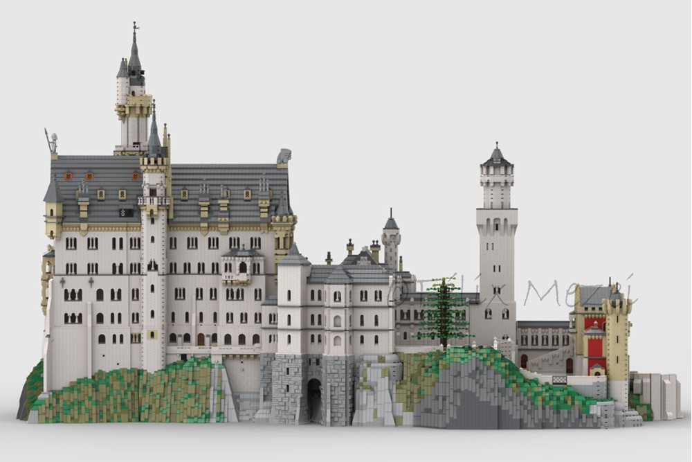 LEGO MOC Neuschwanstein Castle by Felix_Mezei | Rebrickable - Build ...