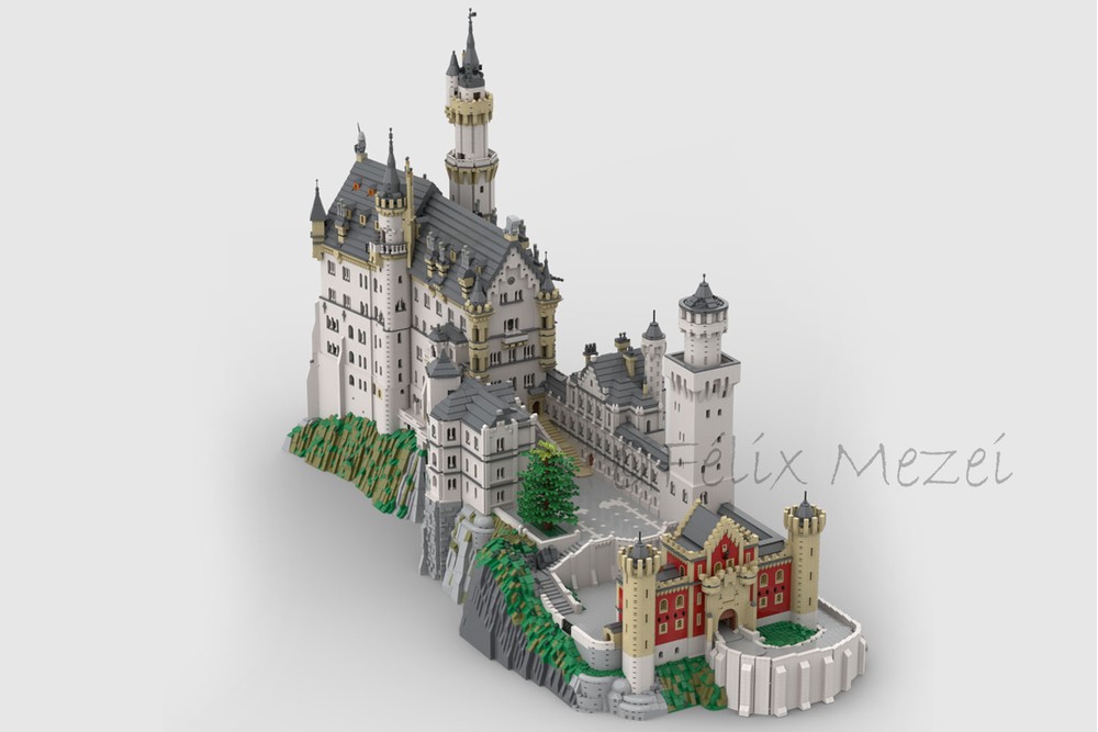 LEGO MOC Neuschwanstein Castle by Felix_Mezei | Rebrickable - Build ...
