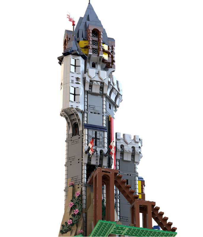 Lego Moc Black Falcons Grand Tower By Legolot Rebrickable Build With Lego