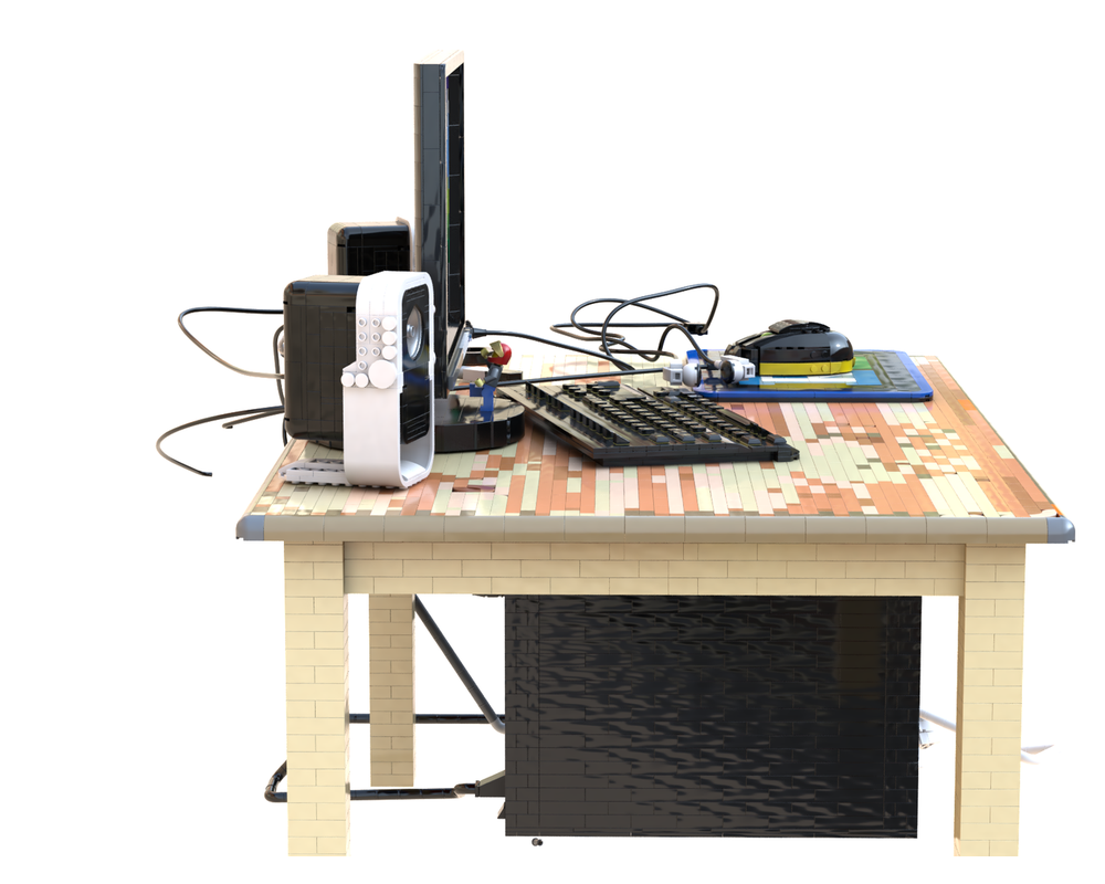 LEGO MOC Screen, table, mouse, speaker by cvi | Rebrickable - Build ...