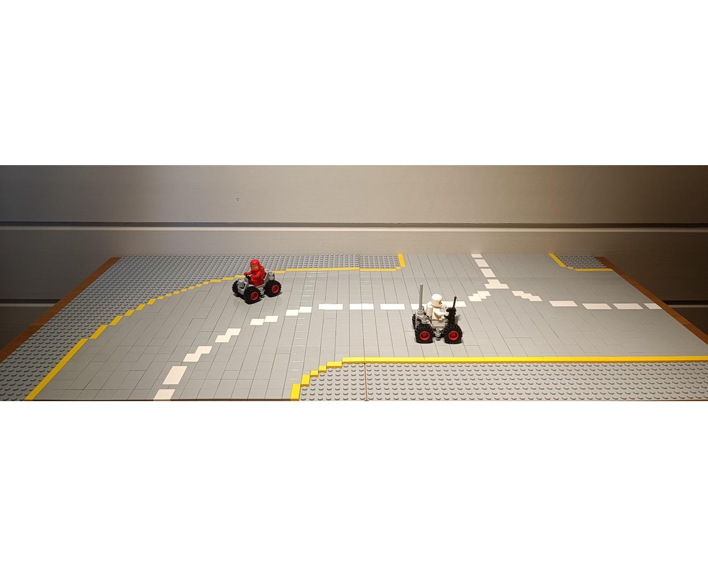 LEGO MOC Lunar Road Plate Turn matching Classic Space 2022 (10497 ...