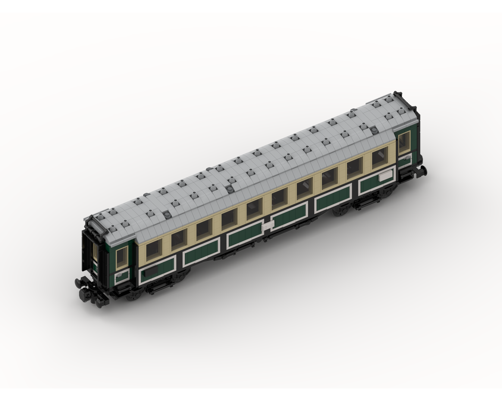 LEGO MOC Bavarian Express Train 3rd Class Passenger Coach (8w) by ...