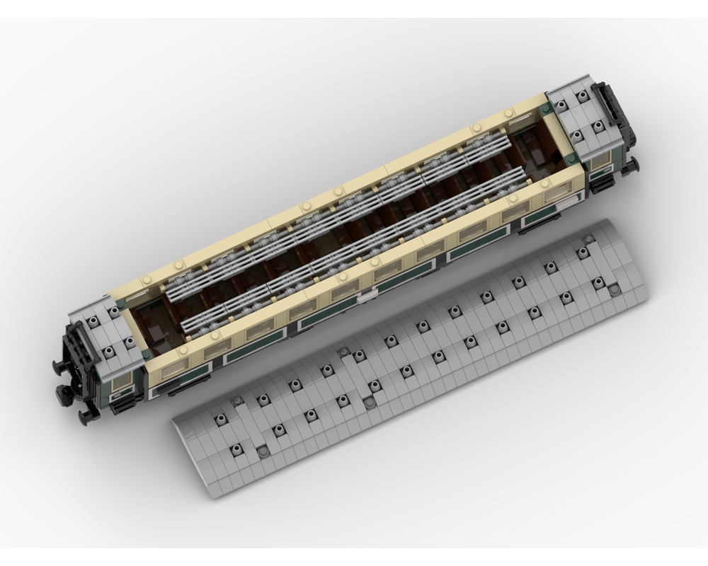 LEGO MOC Bavarian Express Train 3rd Class Passenger Coach (8w) by ...