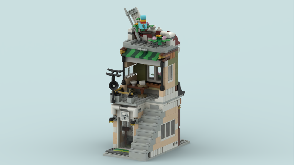 Lego Moc Noodle Shop Alternate Build By Fhendur Rebrickable Build