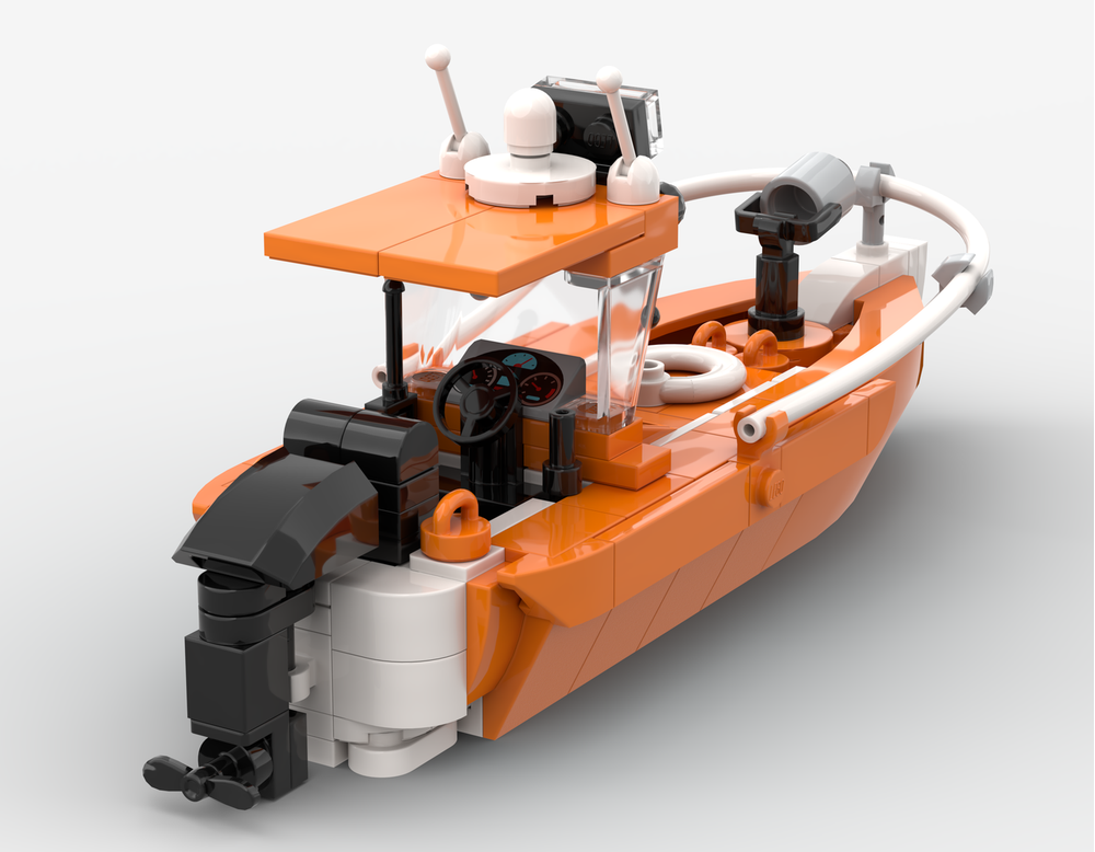 LEGO MOC Small search and rescue boat by lottiesbricks | Rebrickable ...
