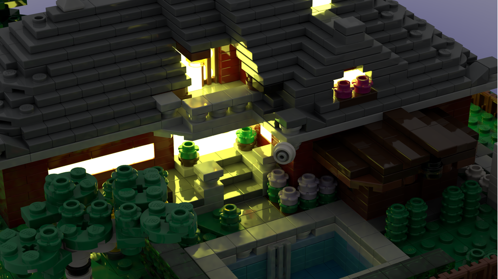 LEGO MOC Micro-scale suburban house by Mobilox Studios | Rebrickable ...