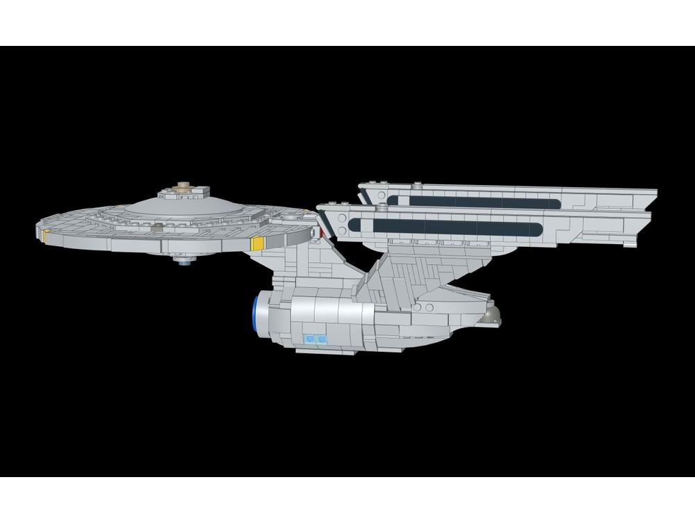 Lego Moc Star Trek Uss Enterprise A Refit By Atbrickworks