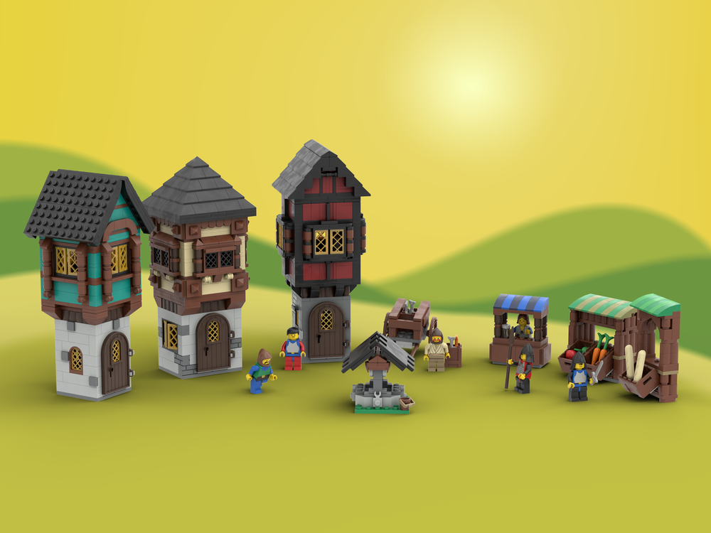 LEGO MOC Mini Medieval Street and Market by longjuansilver ...