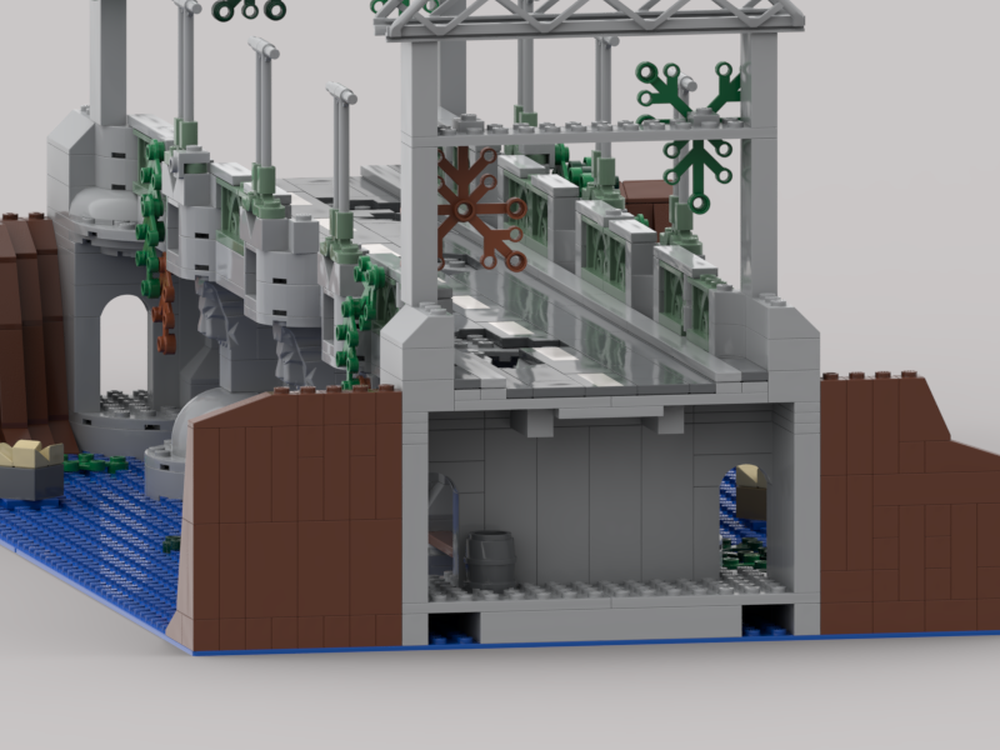 Lego Moc Post Apocolyptic Bridge Set Piece By Jameshigson0512