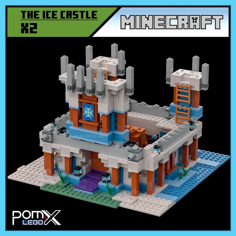 LEGO MOC The Ice Castle X2 by pomx | Rebrickable - Build with LEGO
