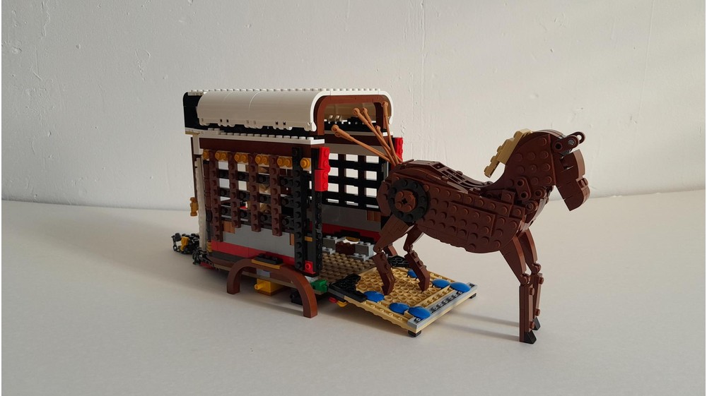 LEGO MOC 31109 Model B: Horse Trailer by Plaatart | Rebrickable - Build ...