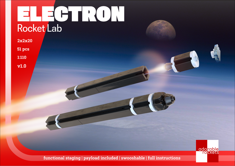 LEGO MOC Rocket Lab Electron 1:110 by adorablerocket | Rebrickable ...