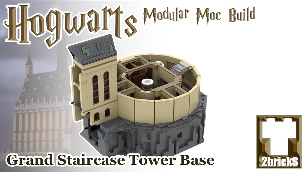 LEGO MOC Large Round Tower Base - Magic School Modular MOCs Part 5 by ...