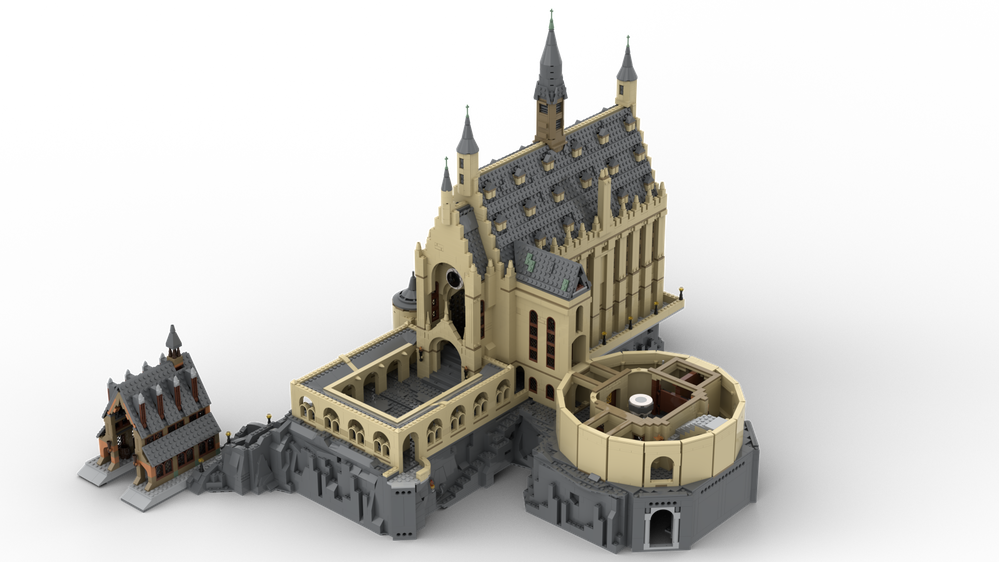 Lego Moc Large Round Tower Base Magic School Modular Mocs Part 5 By