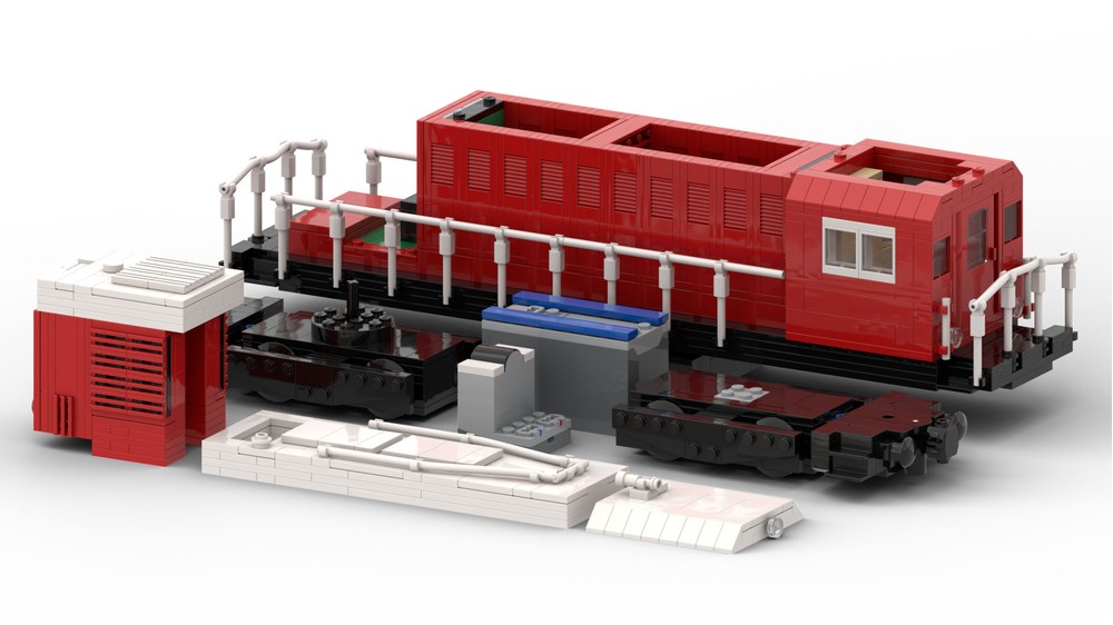 Lego Moc Diesel Locomotive Br 107 Moc By Mimi68 Rebrickable