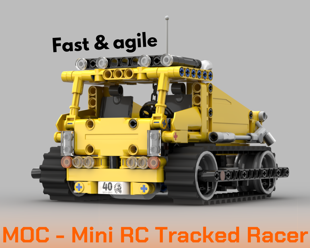 LEGO MOC RC Mini Tracked Racer by mic8per | Rebrickable - Build with LEGO