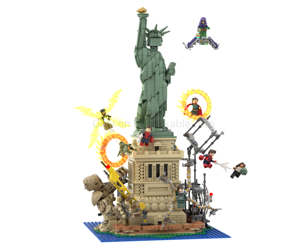 LEGO MOC SPIDER-MAN: No Way Home - Statue of Liberty Final Battle by Dream Build Bricks ...