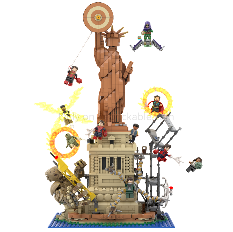 LEGO MOC SPIDER-MAN: No Way Home - Statue of Liberty Final Battle by Dream Build Bricks ...